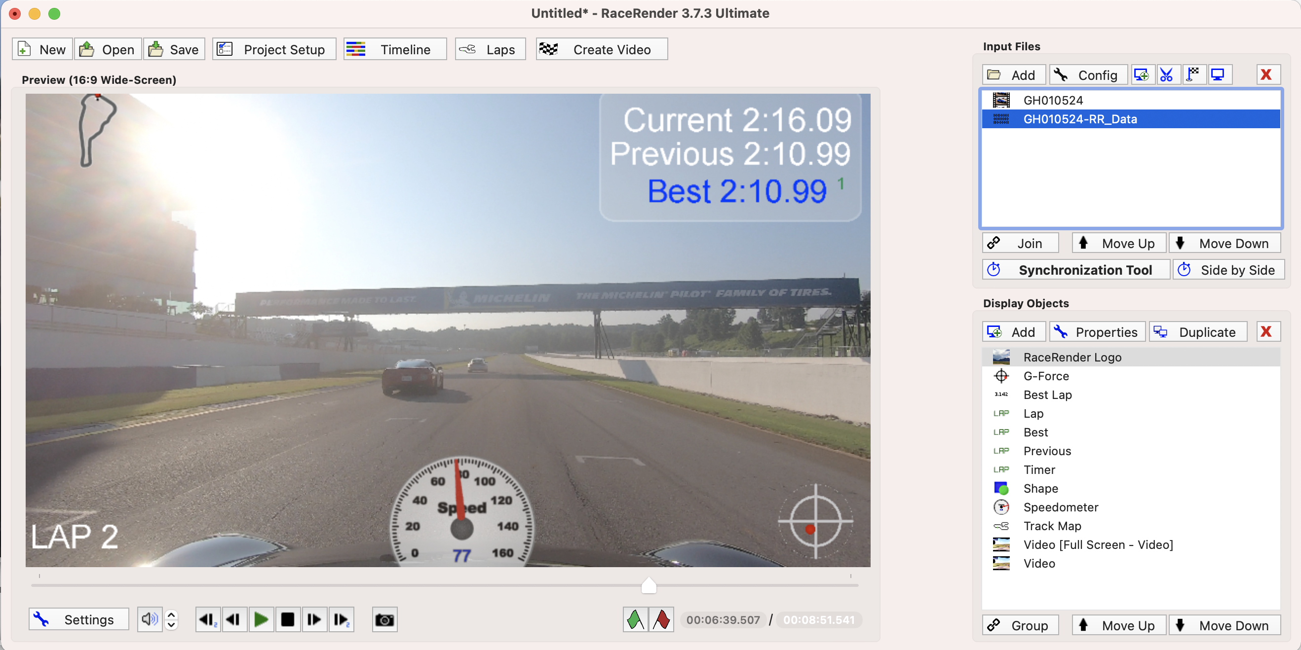 Track Day Video Telemetry Data Overlay | Qwigi